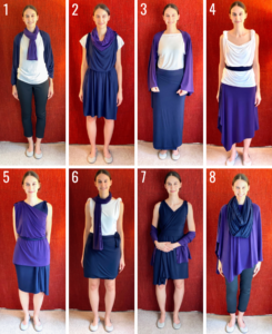 How to Make 8 Entirely Unique Travel Outfits from 4 Multi-Way Clothing ...